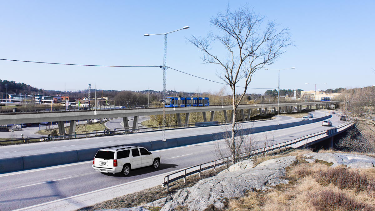 Tvärbanan till Helenelund - Stockholms stad