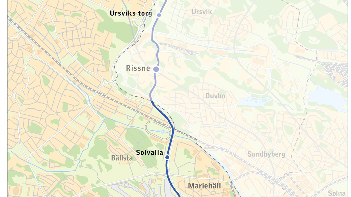 Tvärbanan till Helenelund - Stockholms stad
