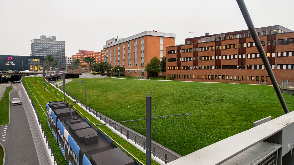 Tvärbanan till Helenelund - Stockholms stad