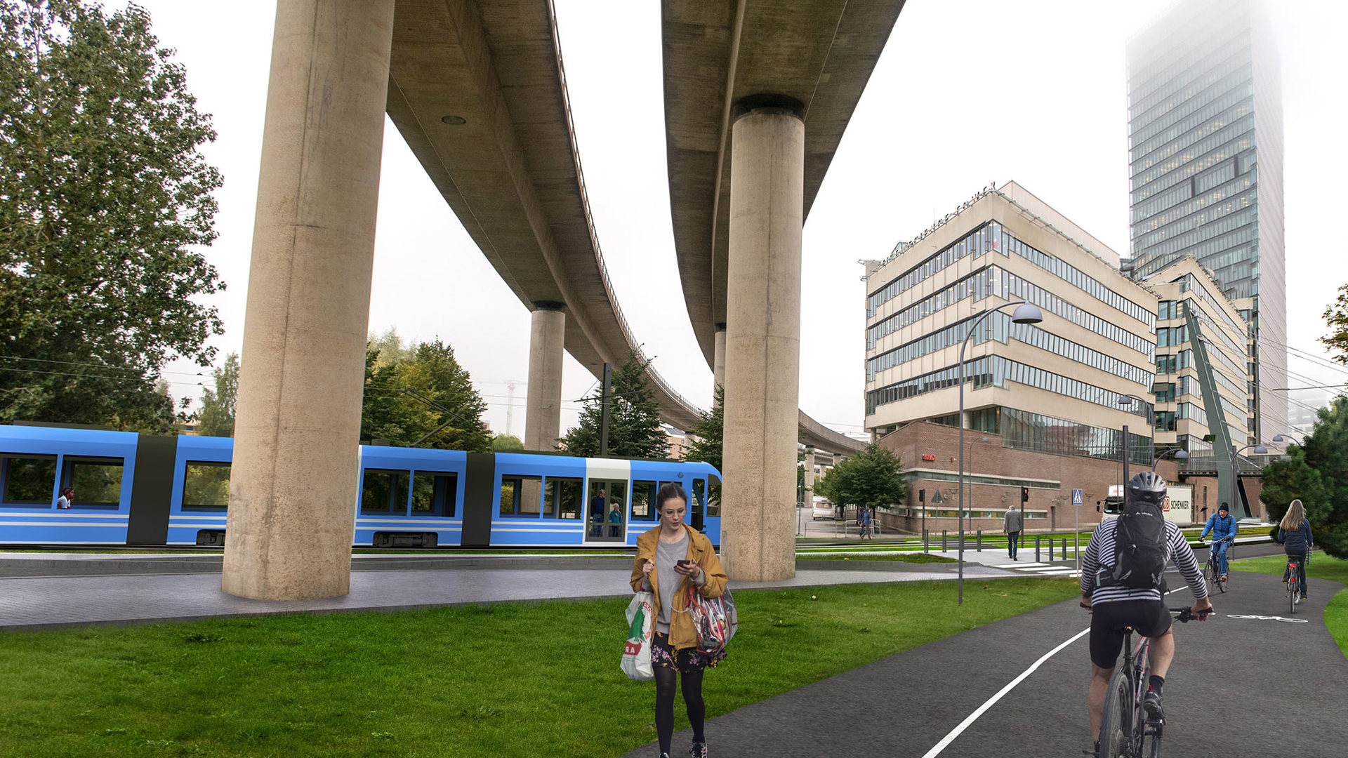 Tvärbanan till Helenelund - Stockholms stad