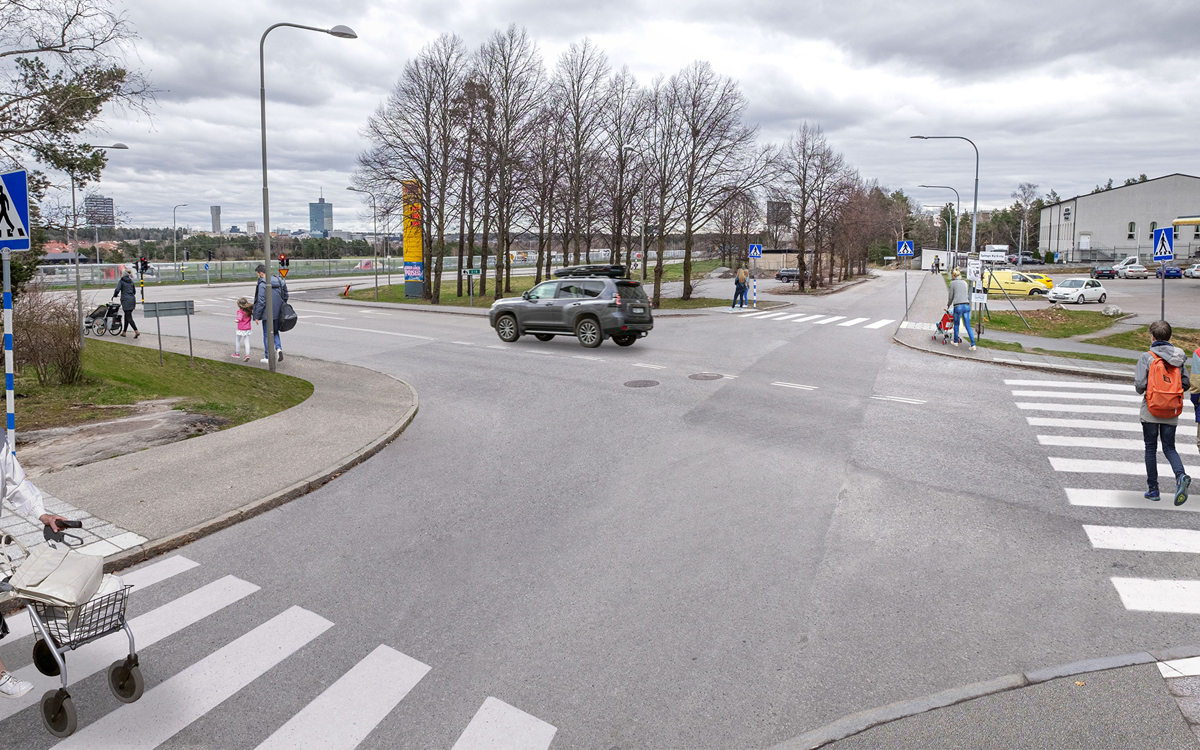 Bostäder längs Krällingegränd, Spånga kyrkväg och Glömmingegränd ...