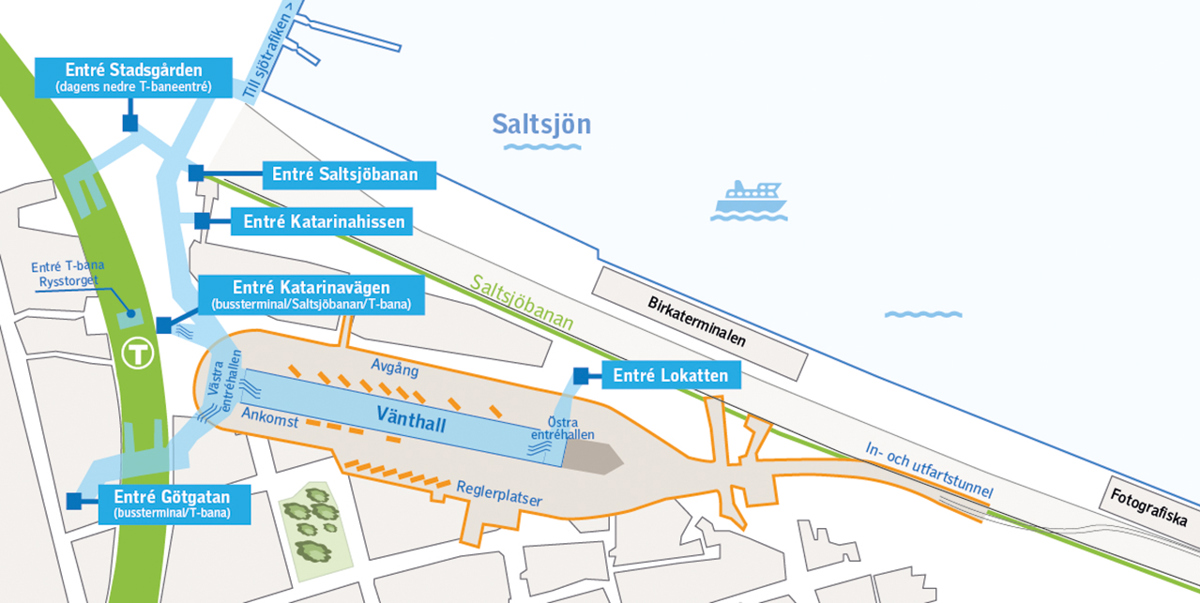 Kollektivtrafik i Slussen - Stockholms stad