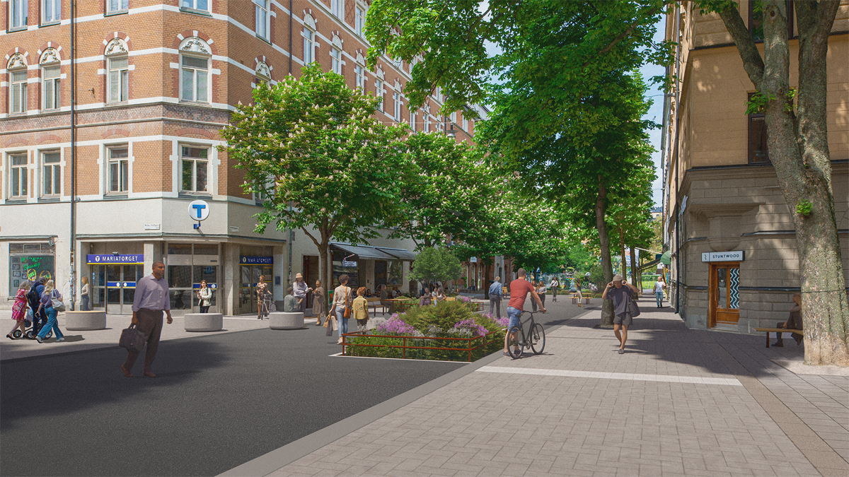 Swedenborgsgatan blir gågata året om - Stockholms stad