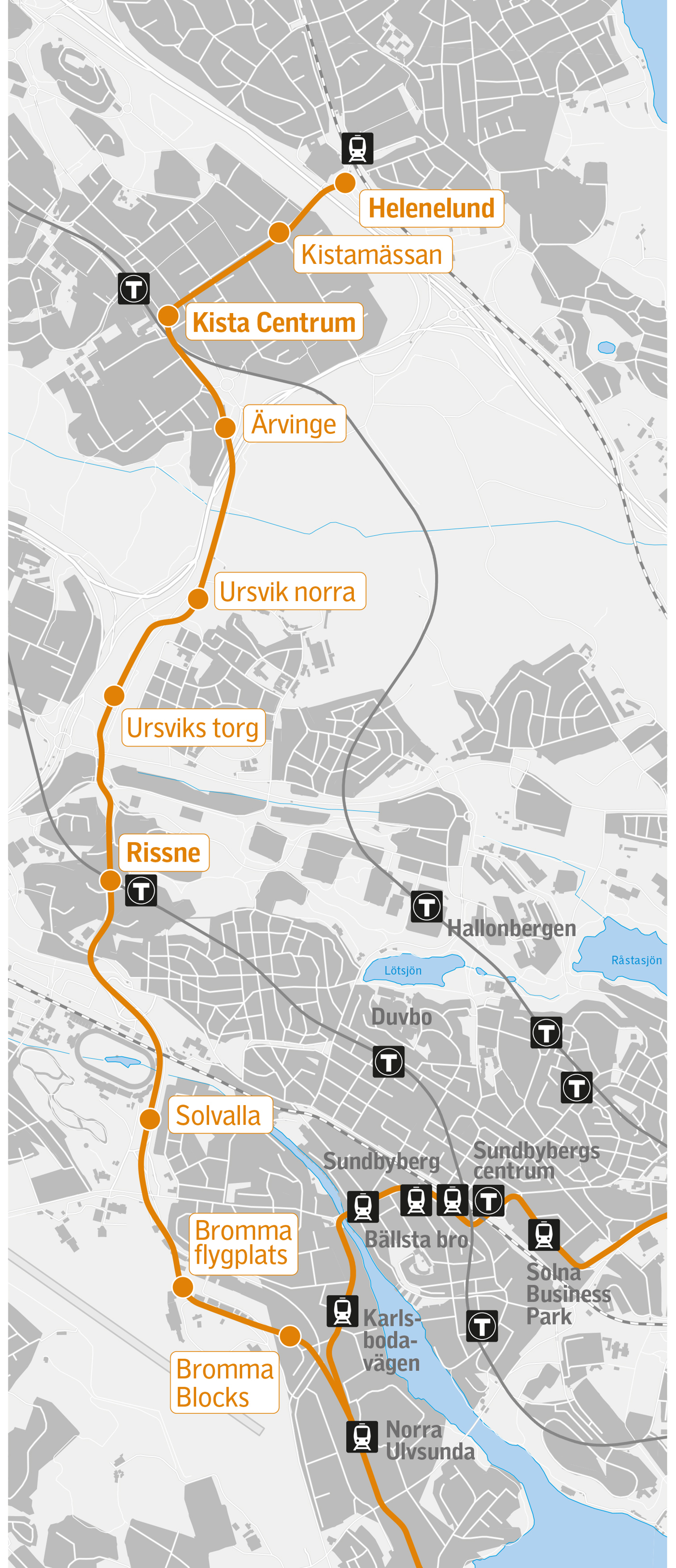 Tvärbanan till Helenelund - Stockholms stad